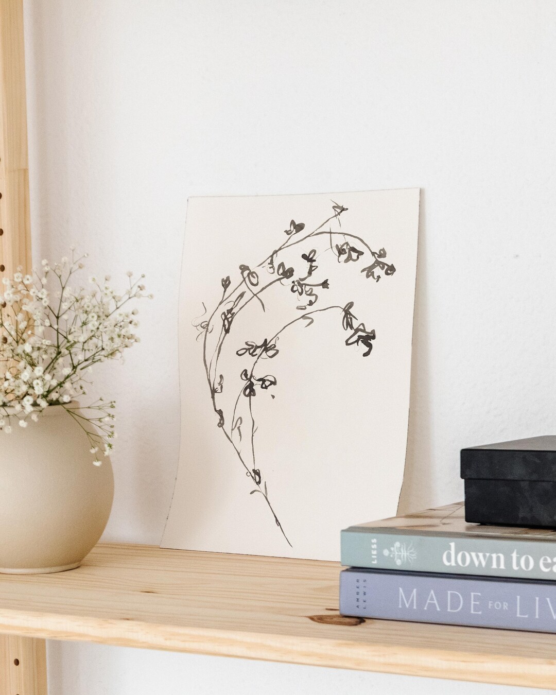 Botanical Ink Study I. Giclee Art Prints. Botanical Ink Drawing. Ink ...