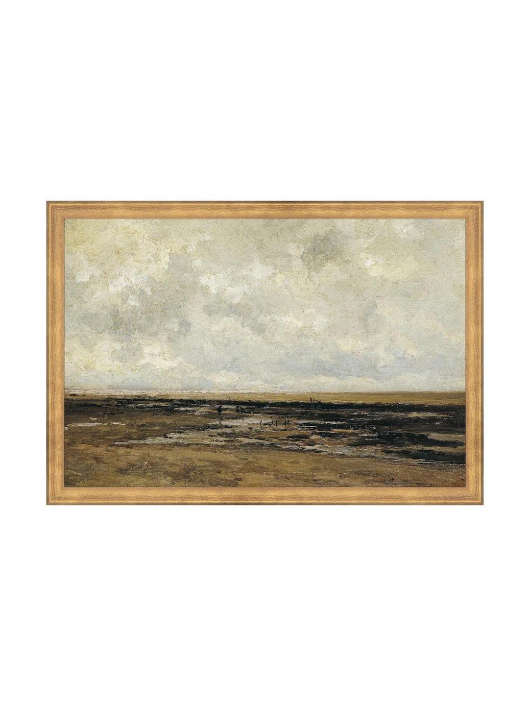 Villerville | Moody Beach Prints | Vintage Moody Art Print | Antique ...