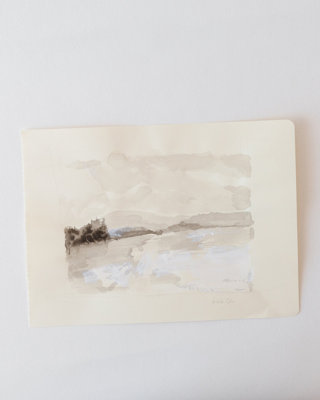 ORIGINAL. Ink Landscape II. Original Ink Drawing. Original Ink Painting ...