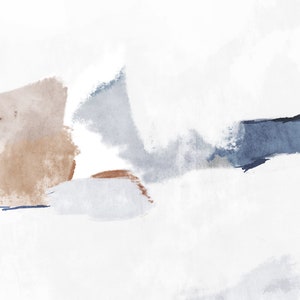 Navy Blue and Rust Abstract Wall Art. Modern Abstract Art. | Etsy Canada