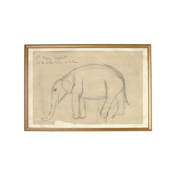 Elephant Drawing - Etsy