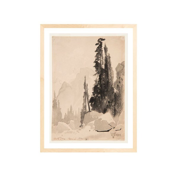 Mountain Ink Drawing - Etsy