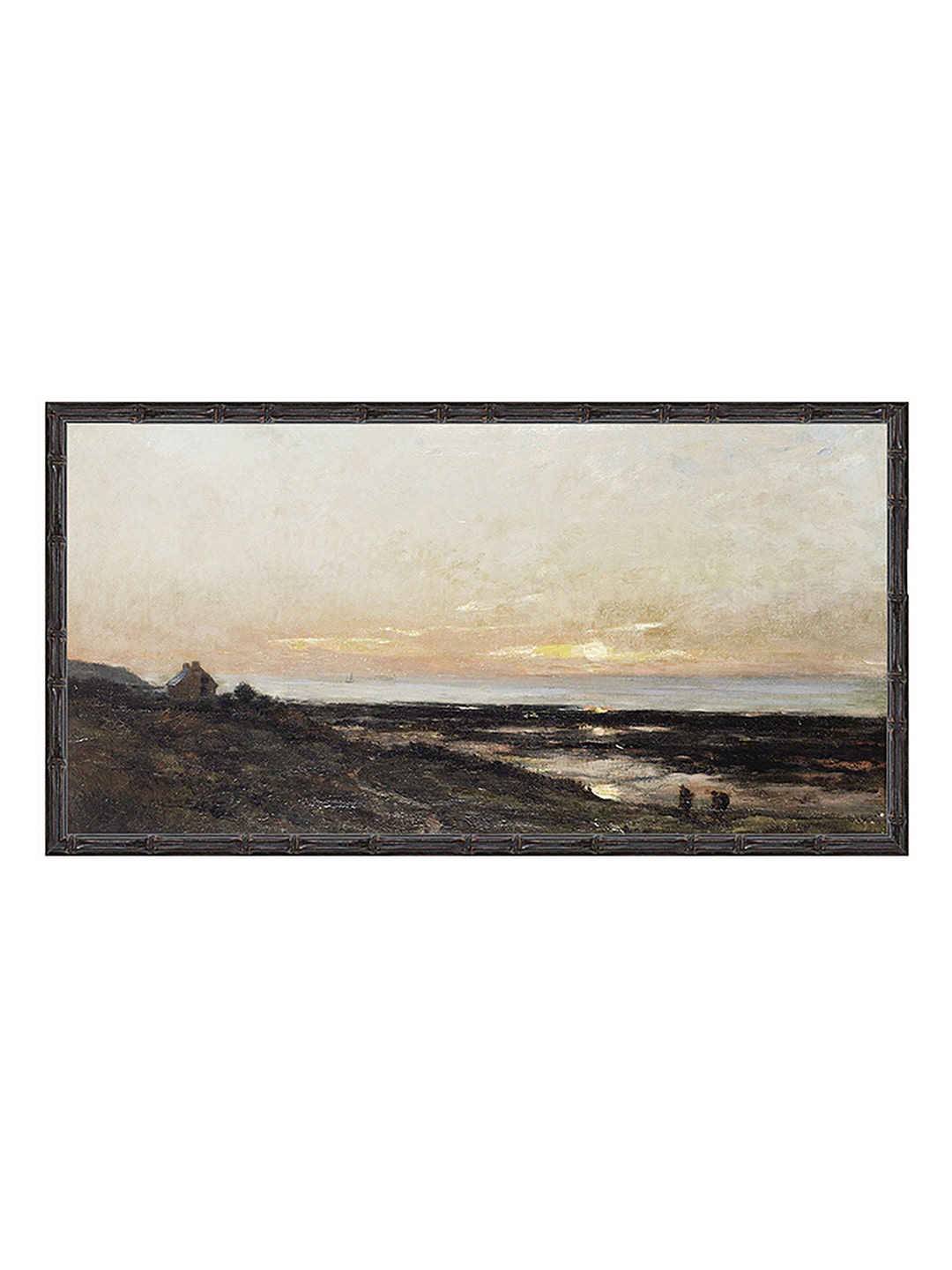 PRINTED Marée basse. Coastal Landscape Painting. Seashore Oil Painting ...