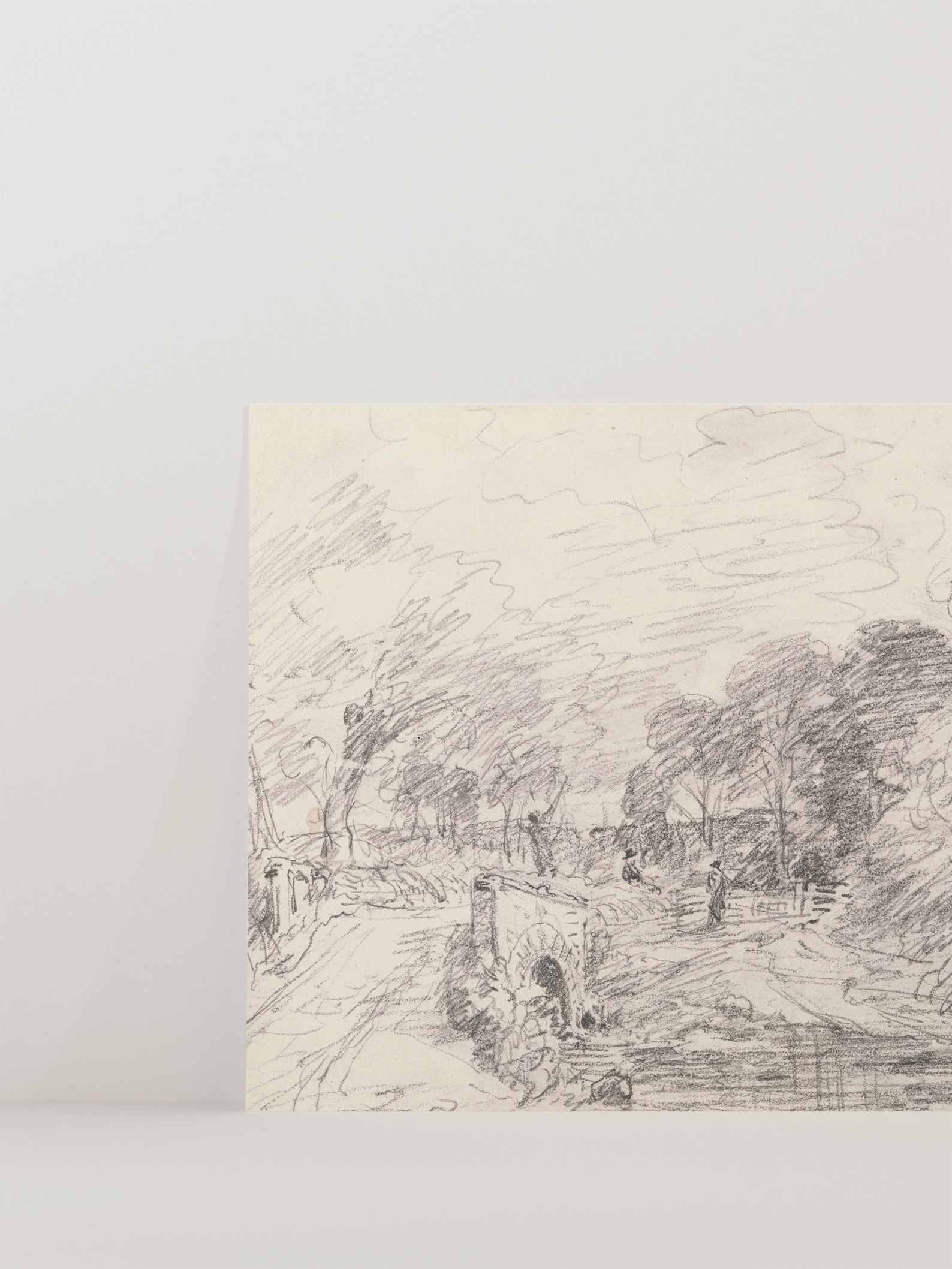 Promenade Drawing I | Landscape Drawing | Landscape Sketch Print ...