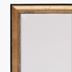 Distressed Gold and Black Frame. Distressed Picture Frames. Picture ...