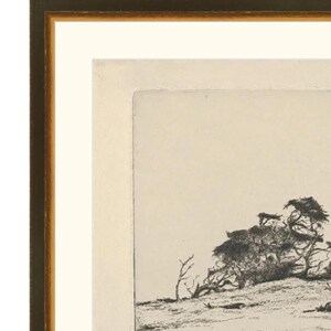 Forest Etching 2. Forest Landscape Art Print. Forest Landscape Vintage ...