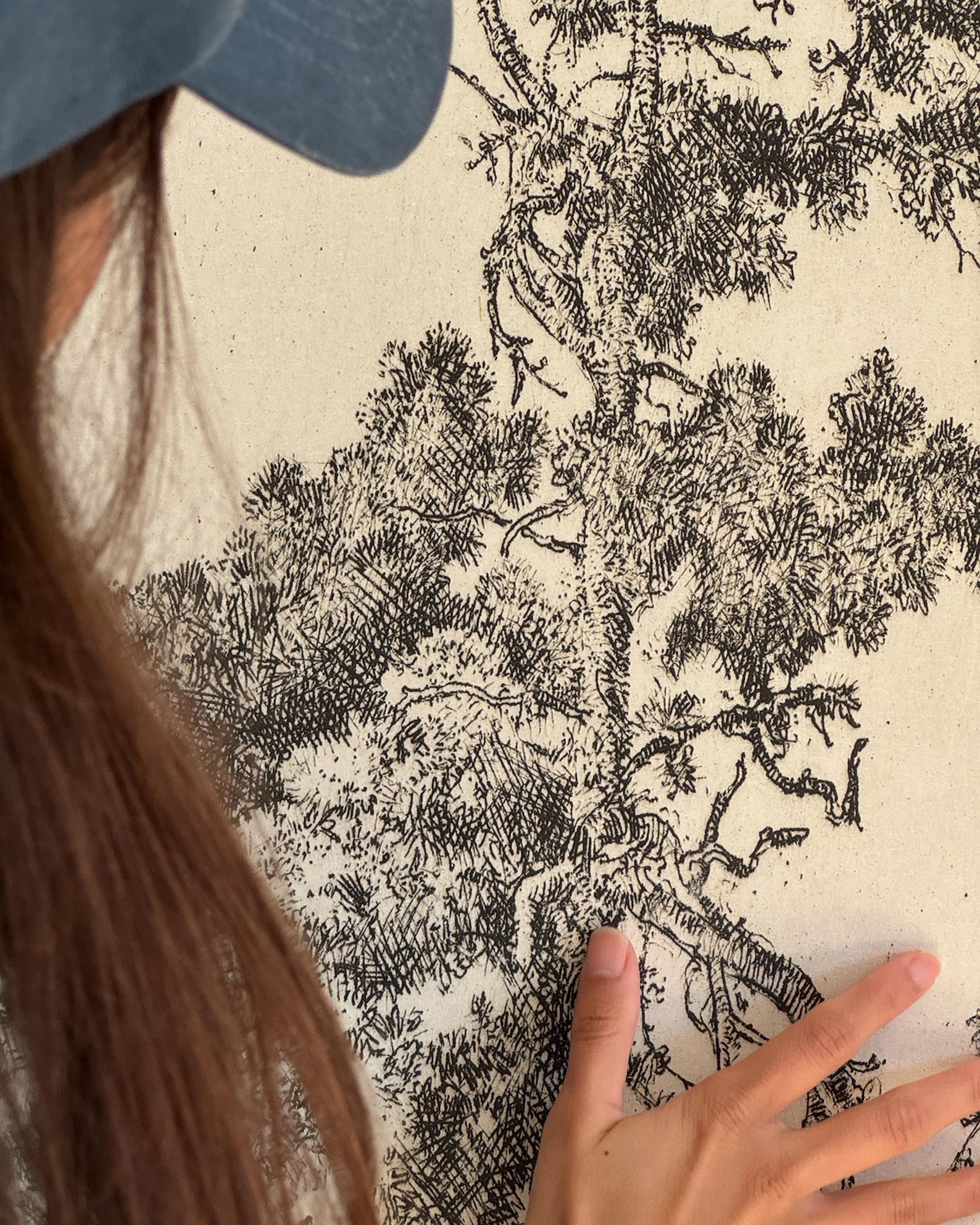 Trees Etching 4. Botanical Art Print. Vintage Tree Print. Tree Etching ...