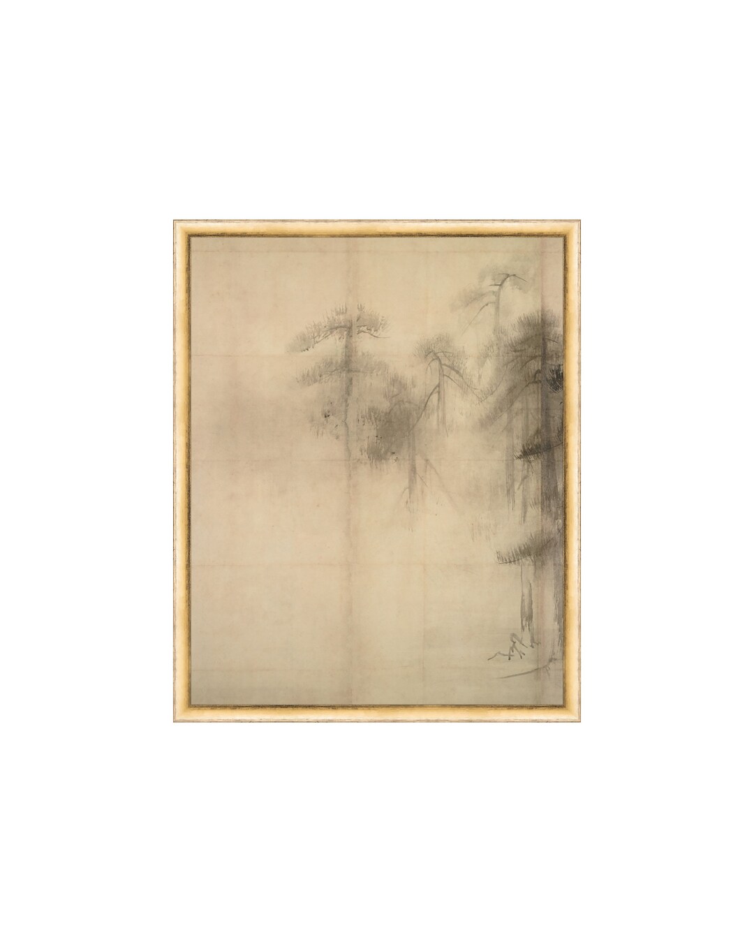 FRAMED. Pine Trees I. Still Life Trees. Framed Antique Pine Trees Art ...