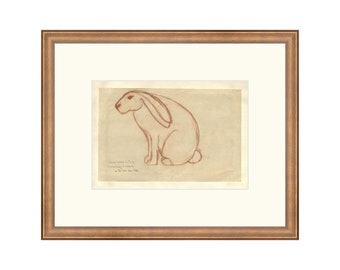 Rabbit Line Art - Etsy