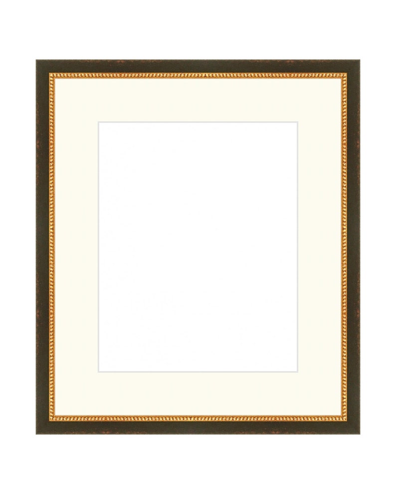 Black and Gold Beaded. Picture Frame Custom Sizes. Custom Frames for ...