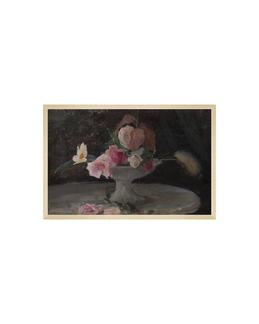 FRAMED. Roses IV. Loose Roses Wall Art. Framed Botanical Wall Art ...
