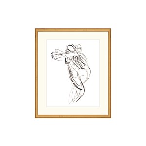 FRAMED. Ink Figure Study I. Minimalist Wall Art Framed. Framed Drawing ...