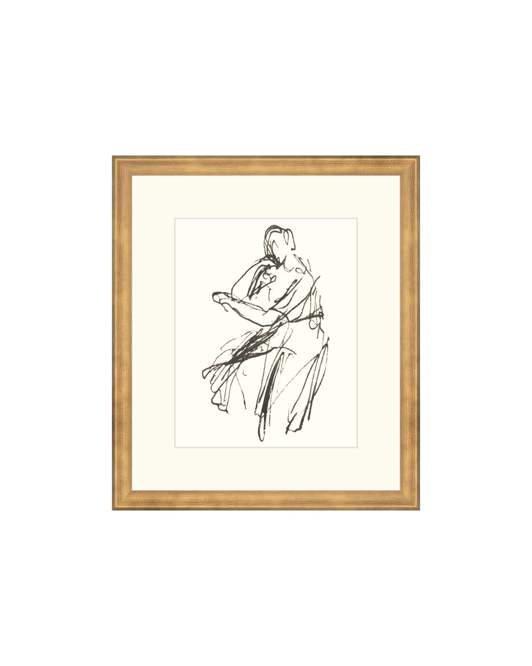 GICLEE PRINT Ink Figure Study II | Ink Figure Drawing | Ink Abstract ...