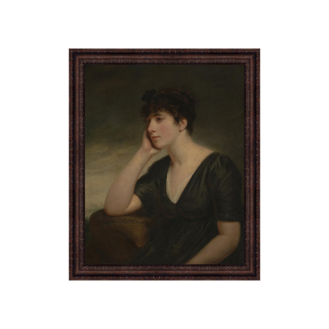 Portrait of a Lady IV. Tonalism Oil Portrait. Moody Portrait Print ...