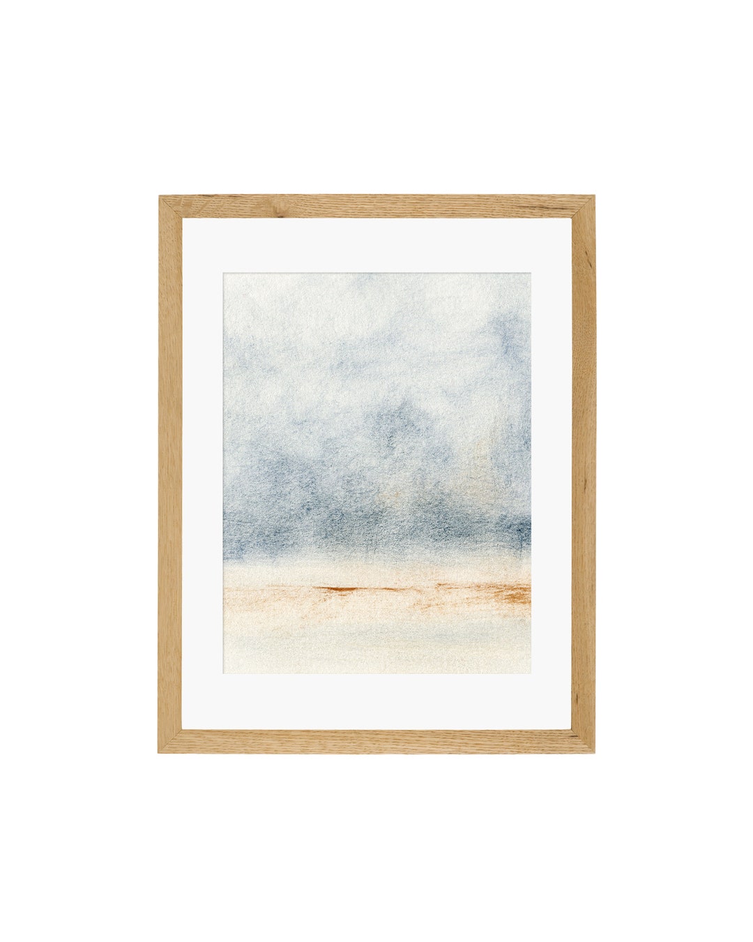 Rust and Blue Abstract Painting | Blue Wall Prints | Abstract Blue Art ...