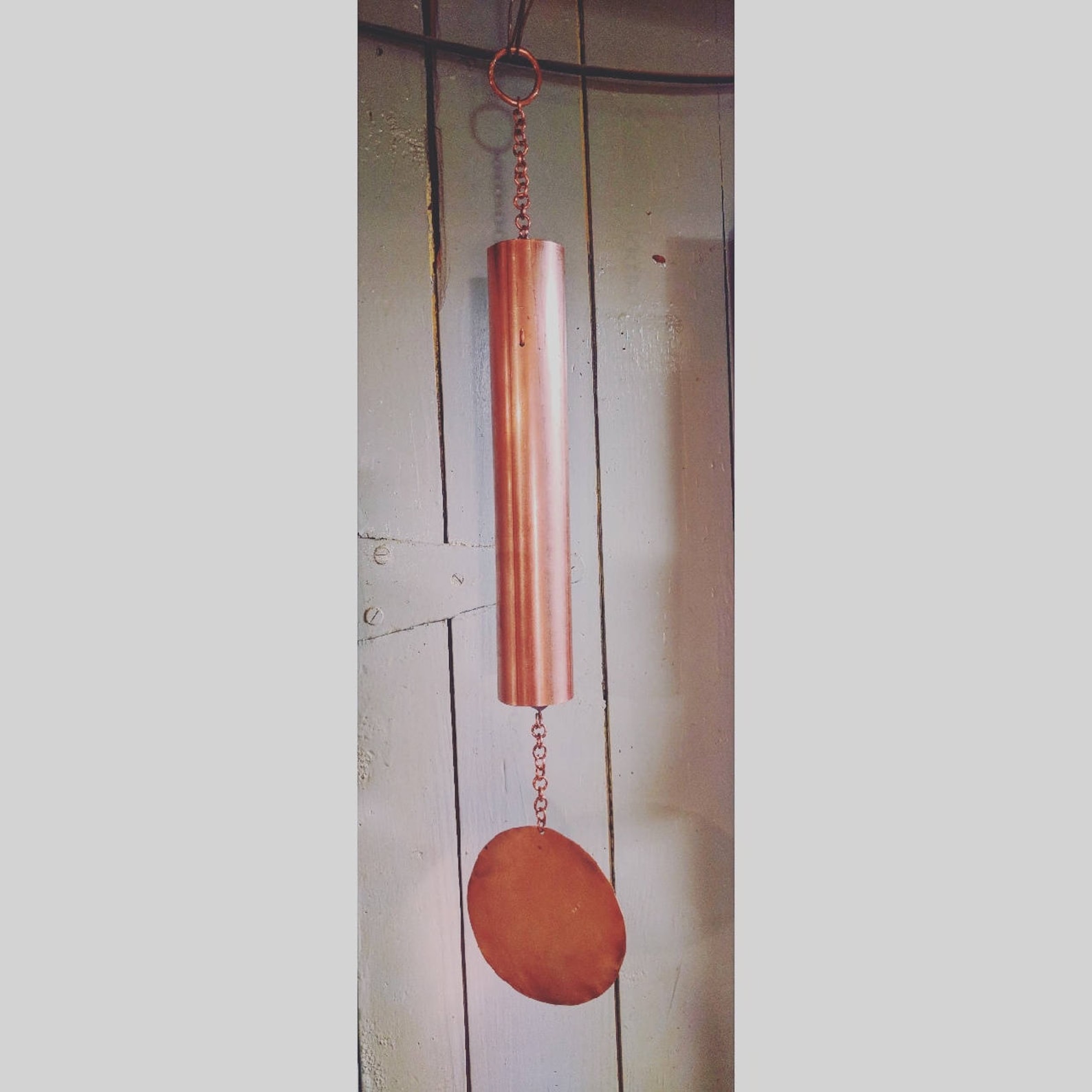 2" Solitare Reclaimed Copper Wind Chime - Etsy