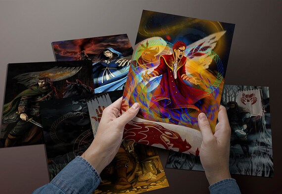 Set of All 5 Wheel of Time Character Art Prints | Etsy