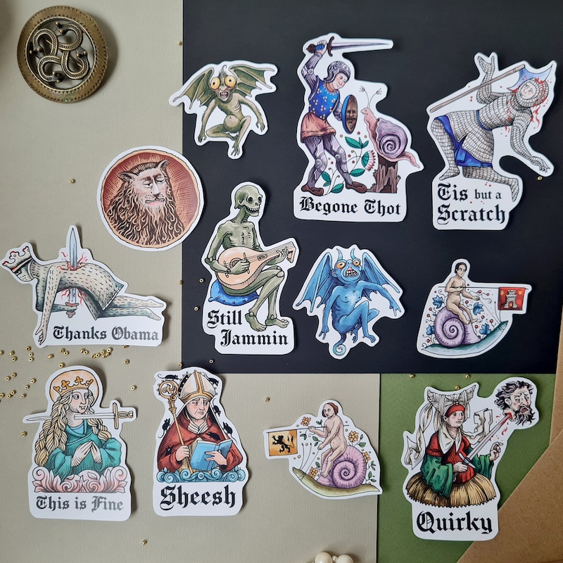 Medieval Meme Stickers - Etsy UK