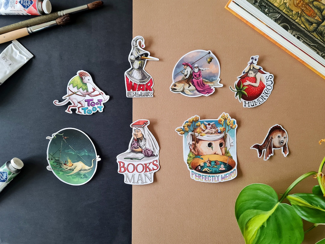 Hieronymus Bosch Inspired Original Art Vinyl Sticker Set - Etsy