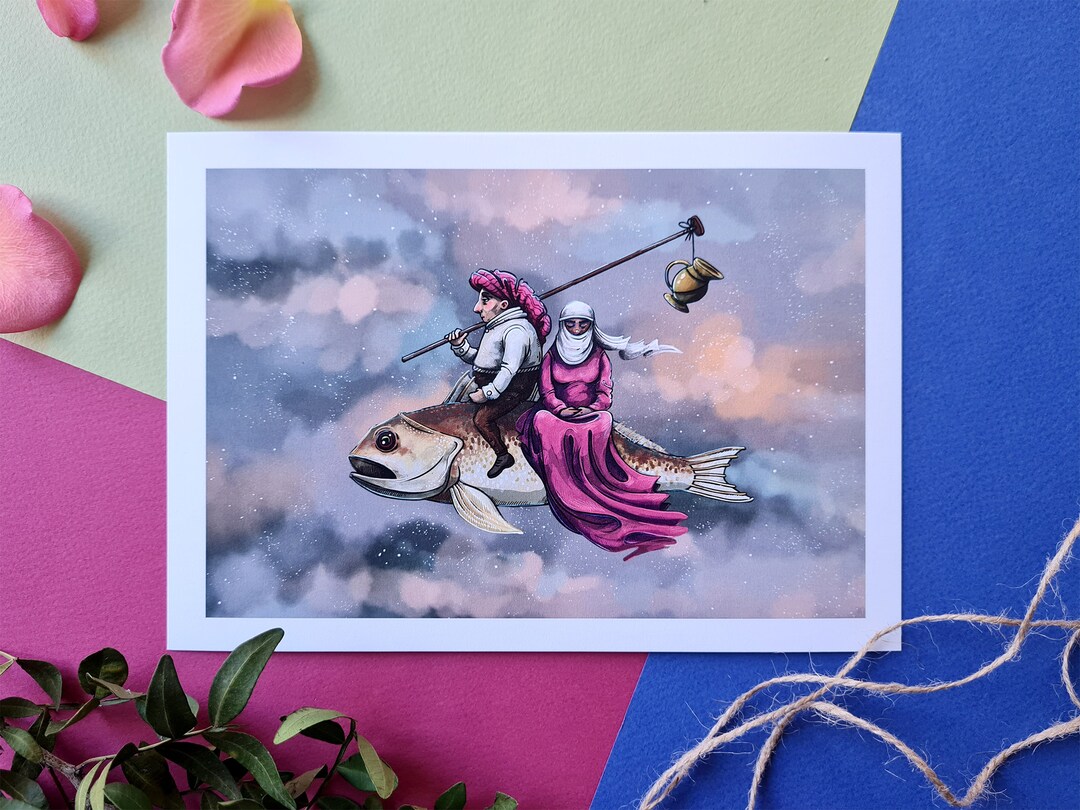 Original Art Print of Bizarre and Odd Scene, Based on Hieronymus Bosch ...