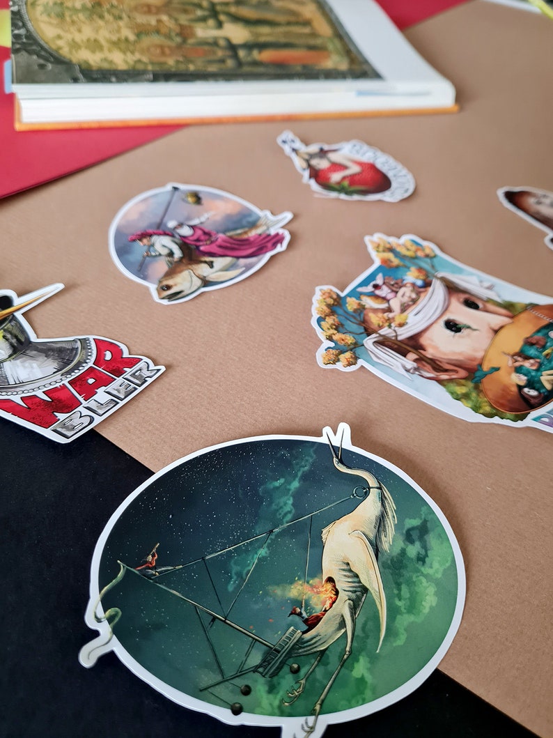 Hieronymus Bosch Inspired Original Art Vinyl Sticker Set - Etsy