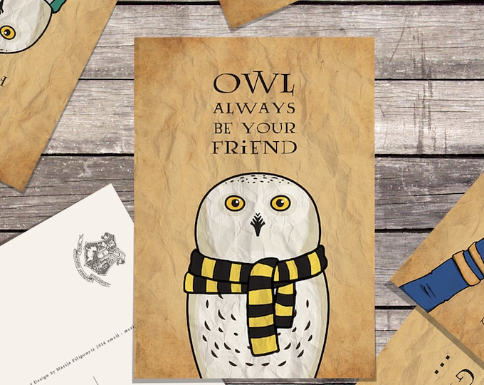 Harry Potter OWL Postcards - Etsy