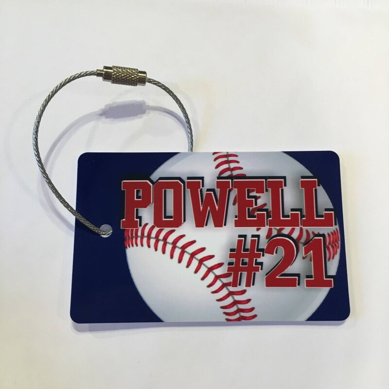 Baseball Bag Tag - Etsy