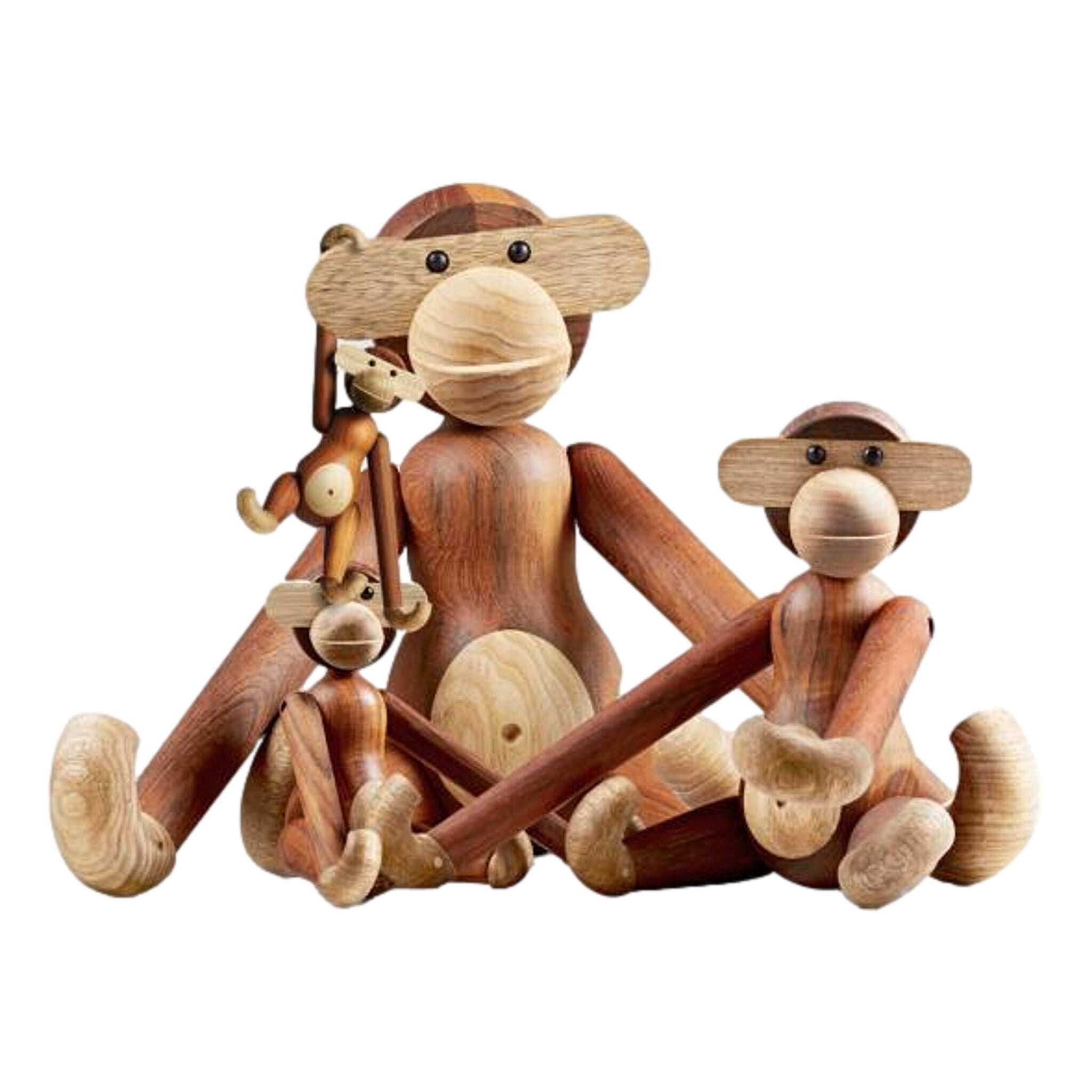 New Teak and Limba Monkey by Kay Bojesen Produced in Denmark - Etsy