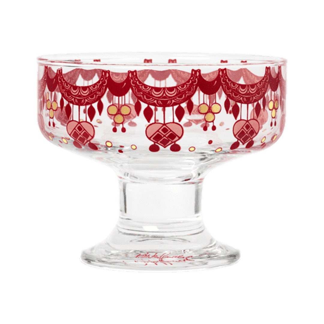 Bjørn Wiinblad Set of Four Garland Bowls on Stands - Etsy