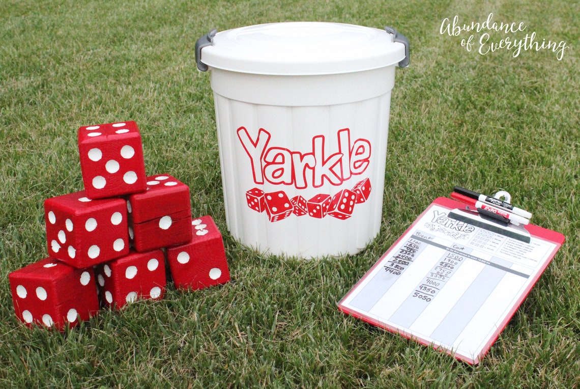 Yardzee (yahtzee) and Yarkle (farkle) - Digital Score Card, Score Sheet ...