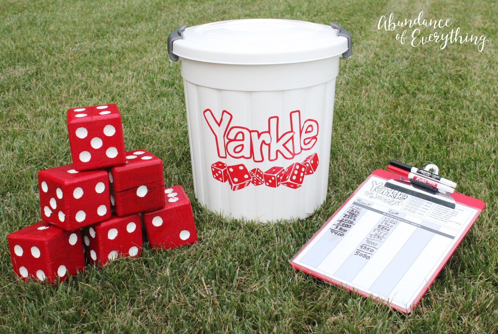 Yardzee (yahtzee) and Yarkle (farkle) - Digital Score Card, Score Sheet ...