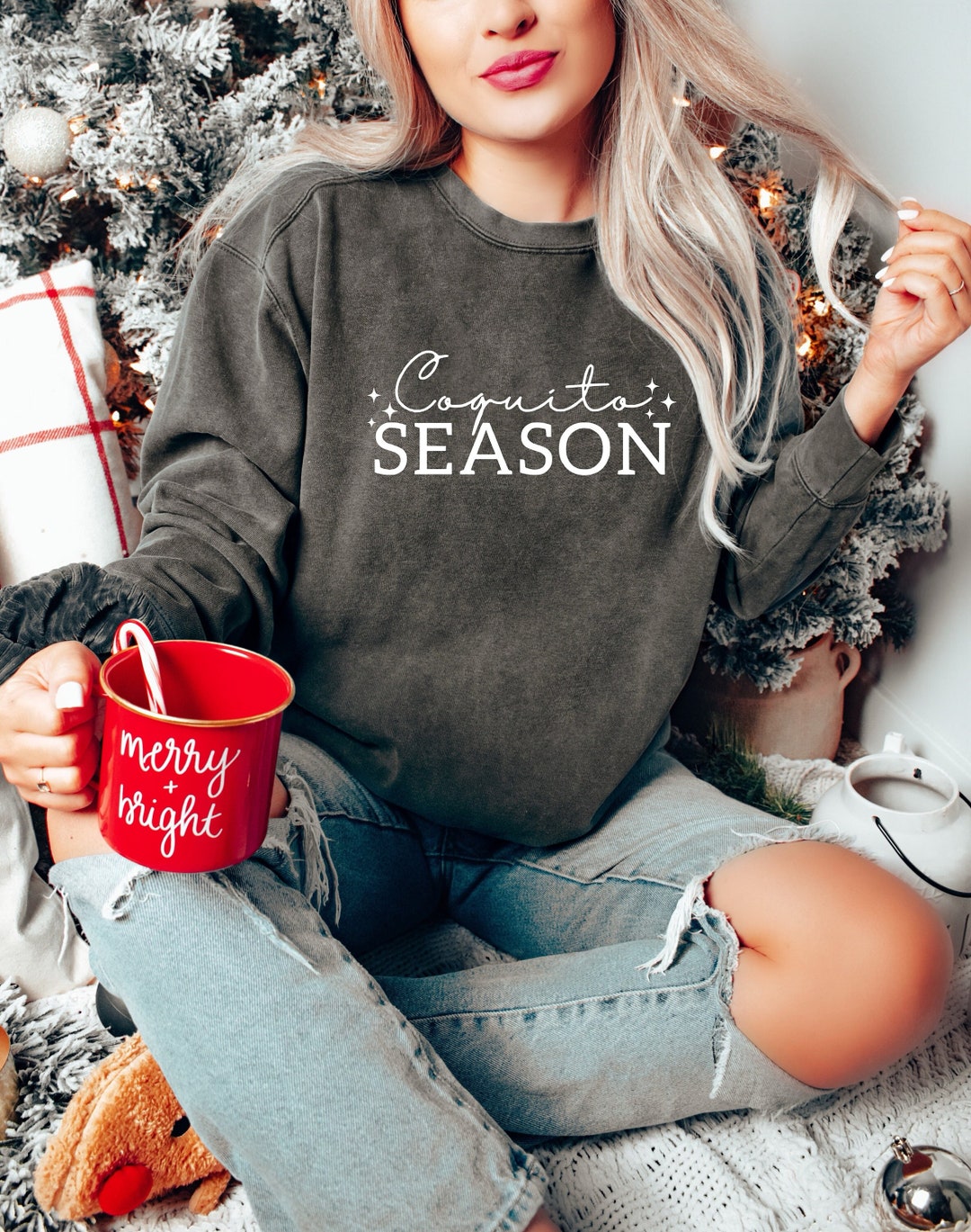 Coquito Season Meme Sweatshirt or Shirt, Puerto Rican Rico Navidad ...