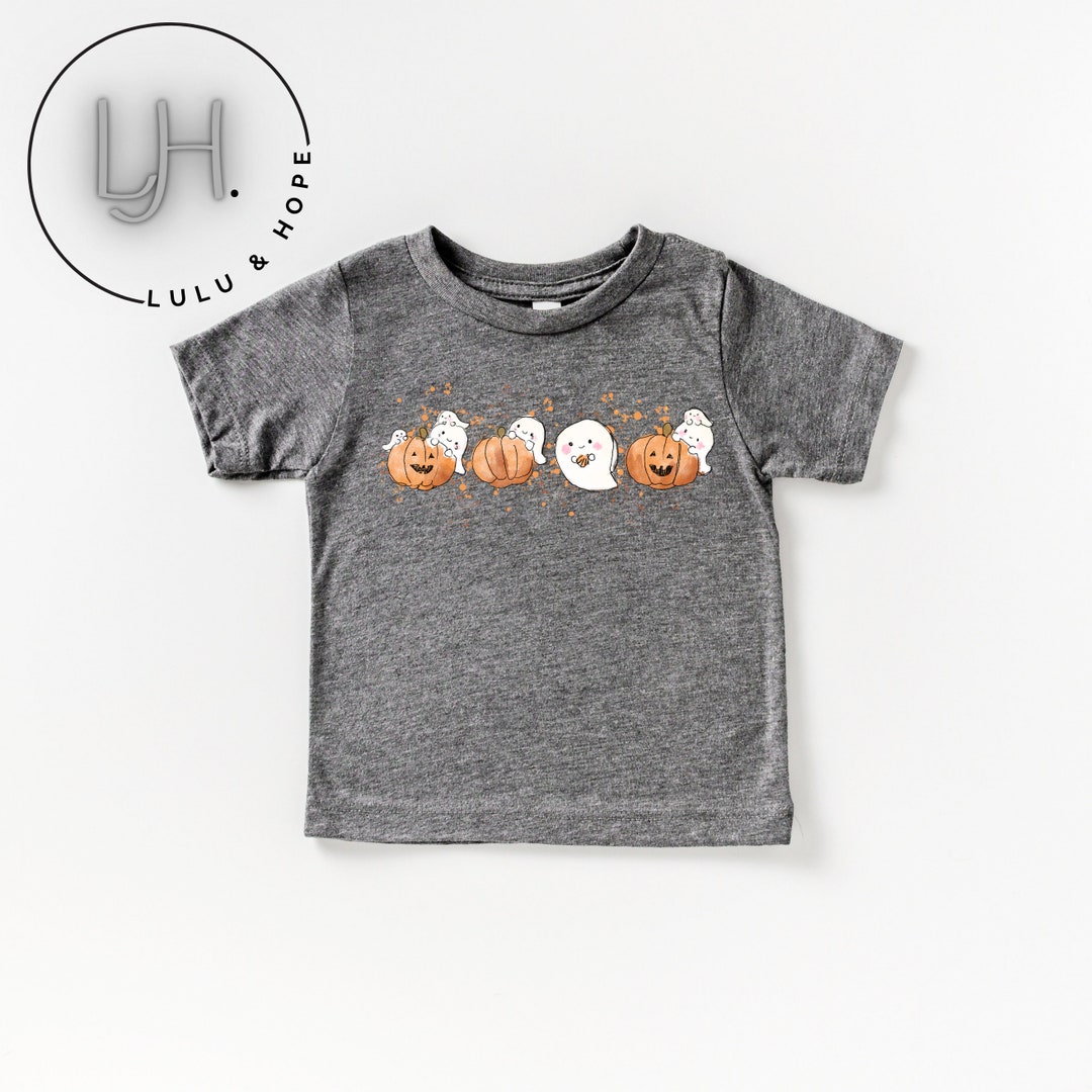 Cool Toddler Kawaii Halloween Fall Ghosts Shirt, Retro Ghost, Unique ...