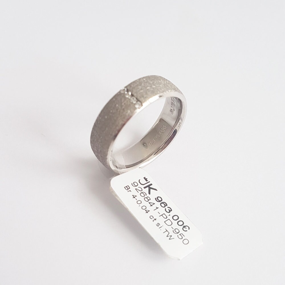 Palladium 950 Ring Mit Brillant 0,04ct Si/tw Gr.54 Made in Germany - Etsy