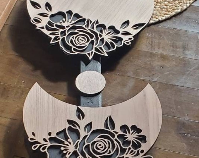 Glowforge Flower Moon Phase Svg - Etsy