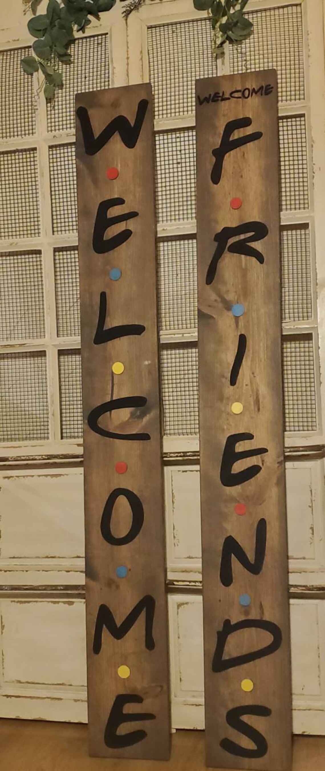 Friends Inspired Welcome Sign / Wooden Front Door Sign / Porch - Etsy