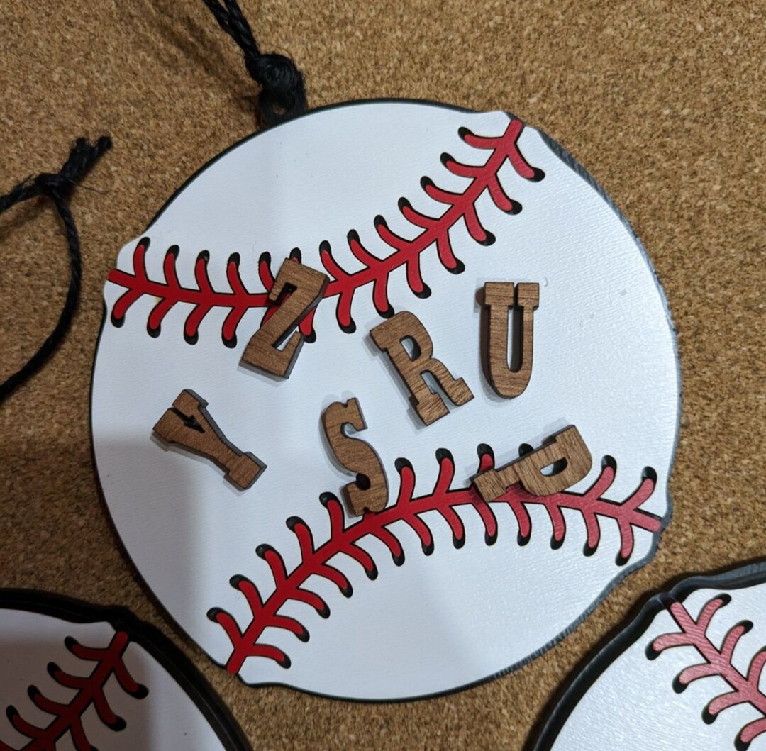 Baseball Ornament SVG File Glowforge File - Etsy