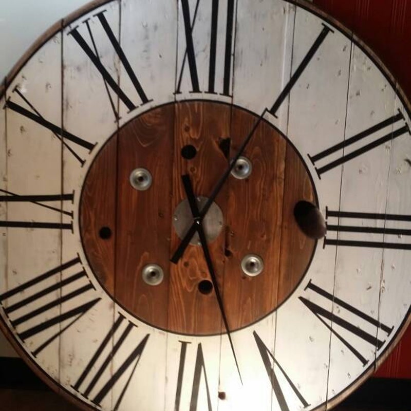 Spool Clock - Etsy
