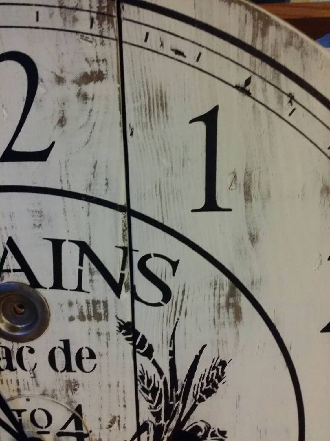 32 Inch Shabby Chic Wire Spool Wall Clock / Wall Decor / - Etsy