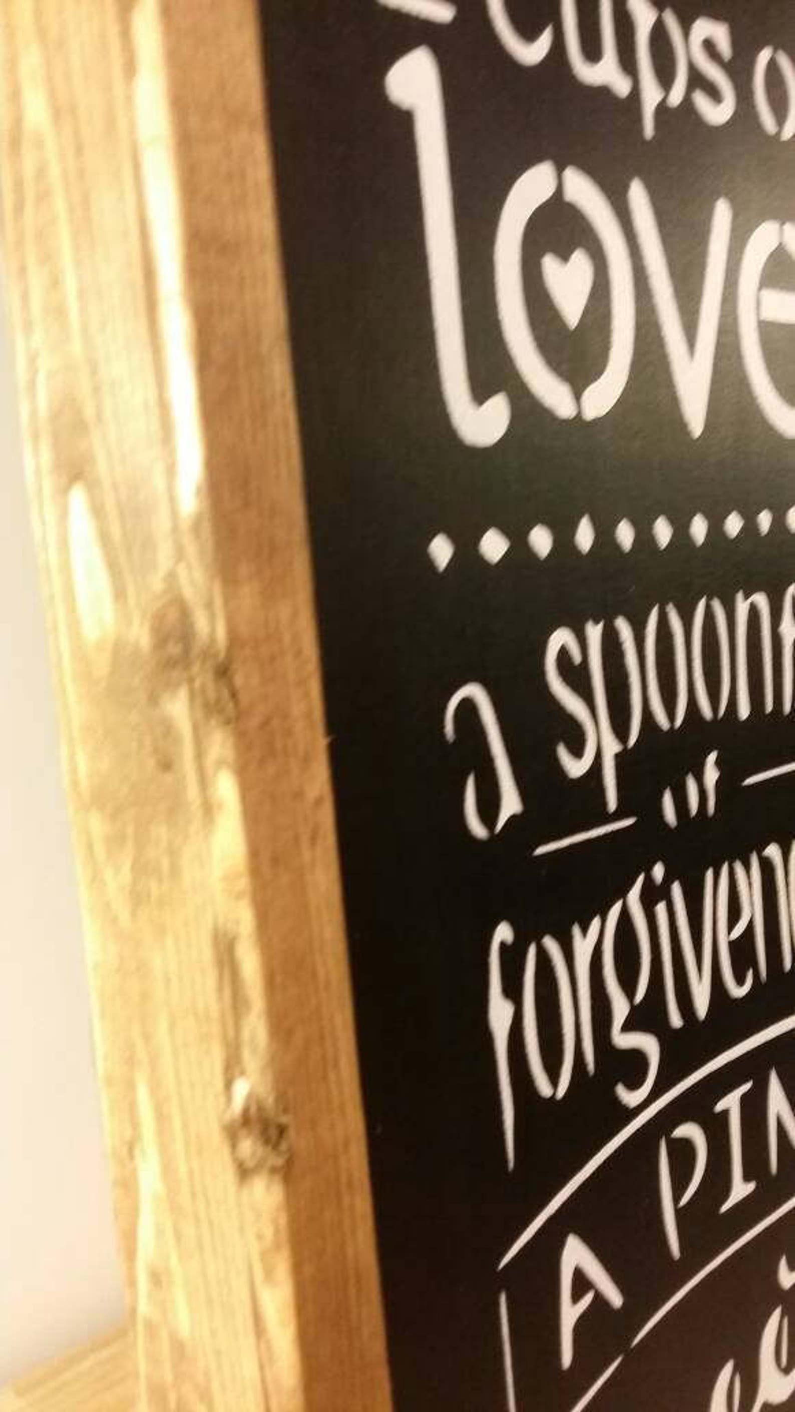 Our Family Recipe Sign / Wooden Wall Sign / Kitchen Wall Decor - Etsy