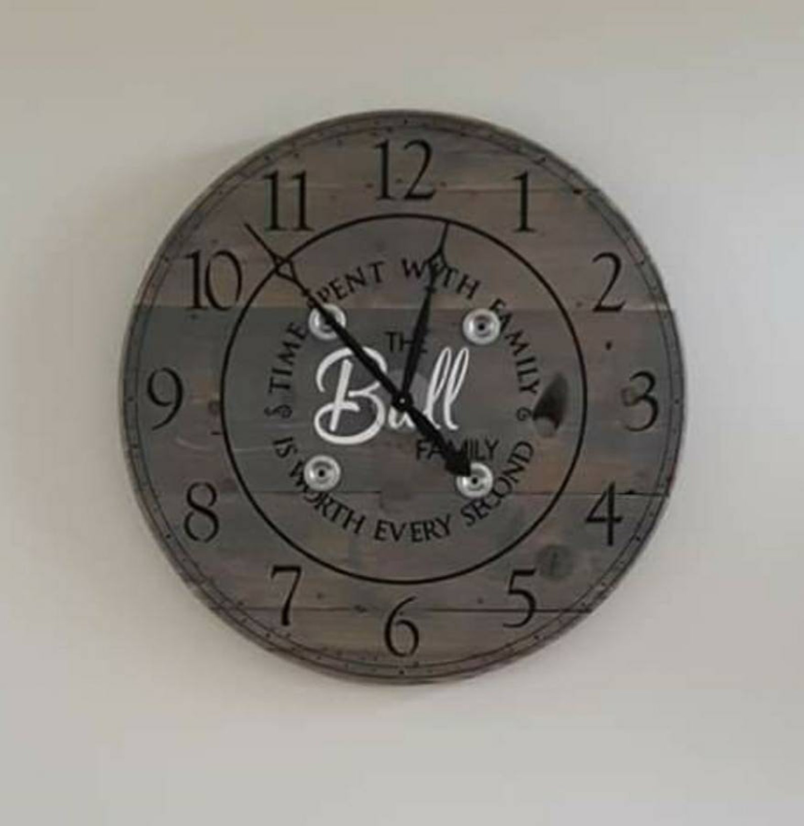 Customizable Wire Spool Clock / 32 or 36 Inch Custom Clock / - Etsy