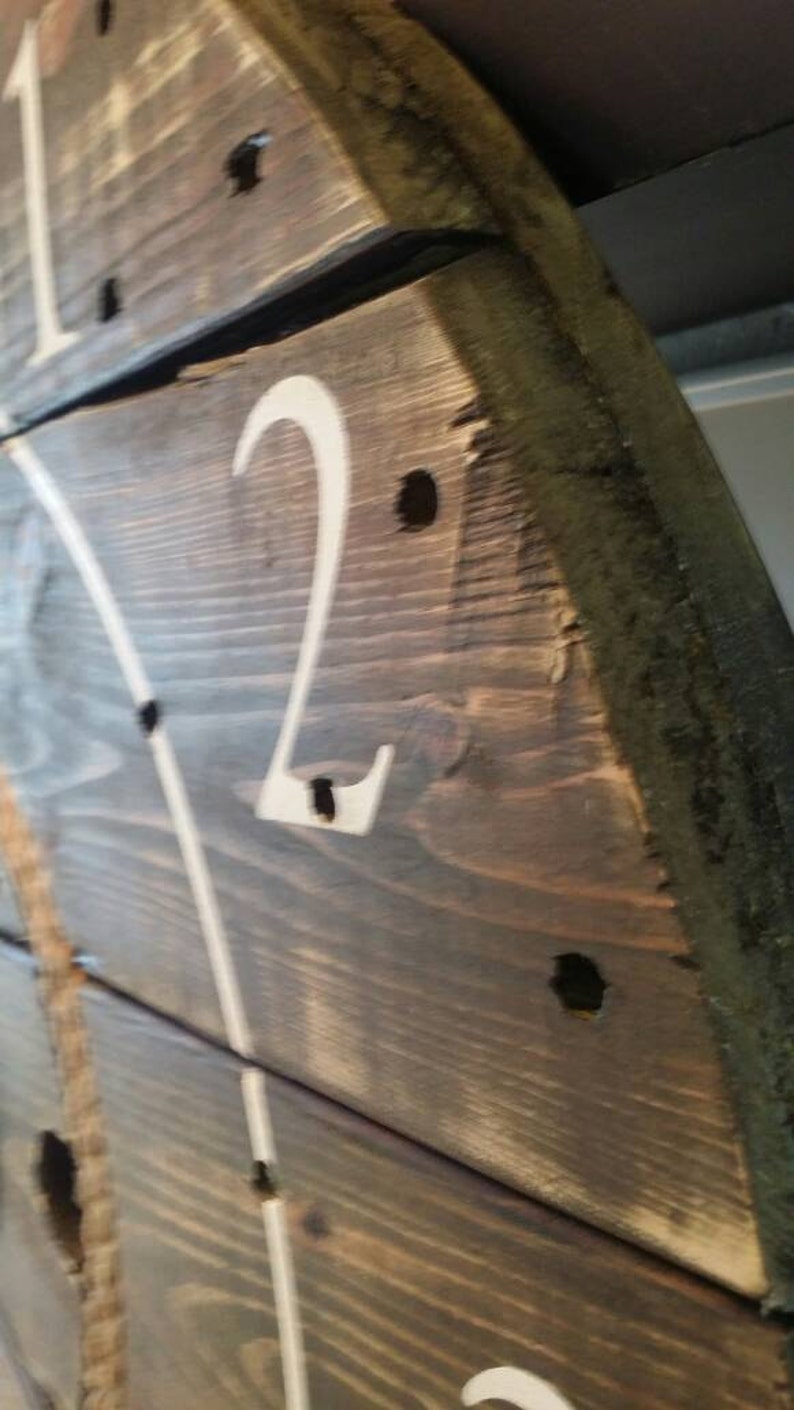 29 Inch Rustic Wire Spool Clock / Wall Decor / Housewarming - Etsy