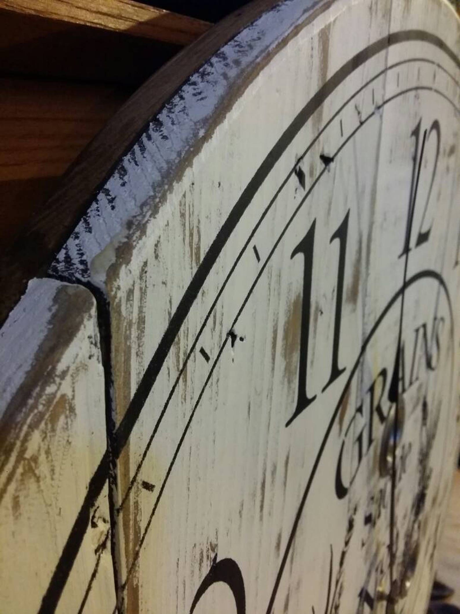 32 Inch Shabby Chic Wire Spool Wall Clock / Wall Decor / - Etsy