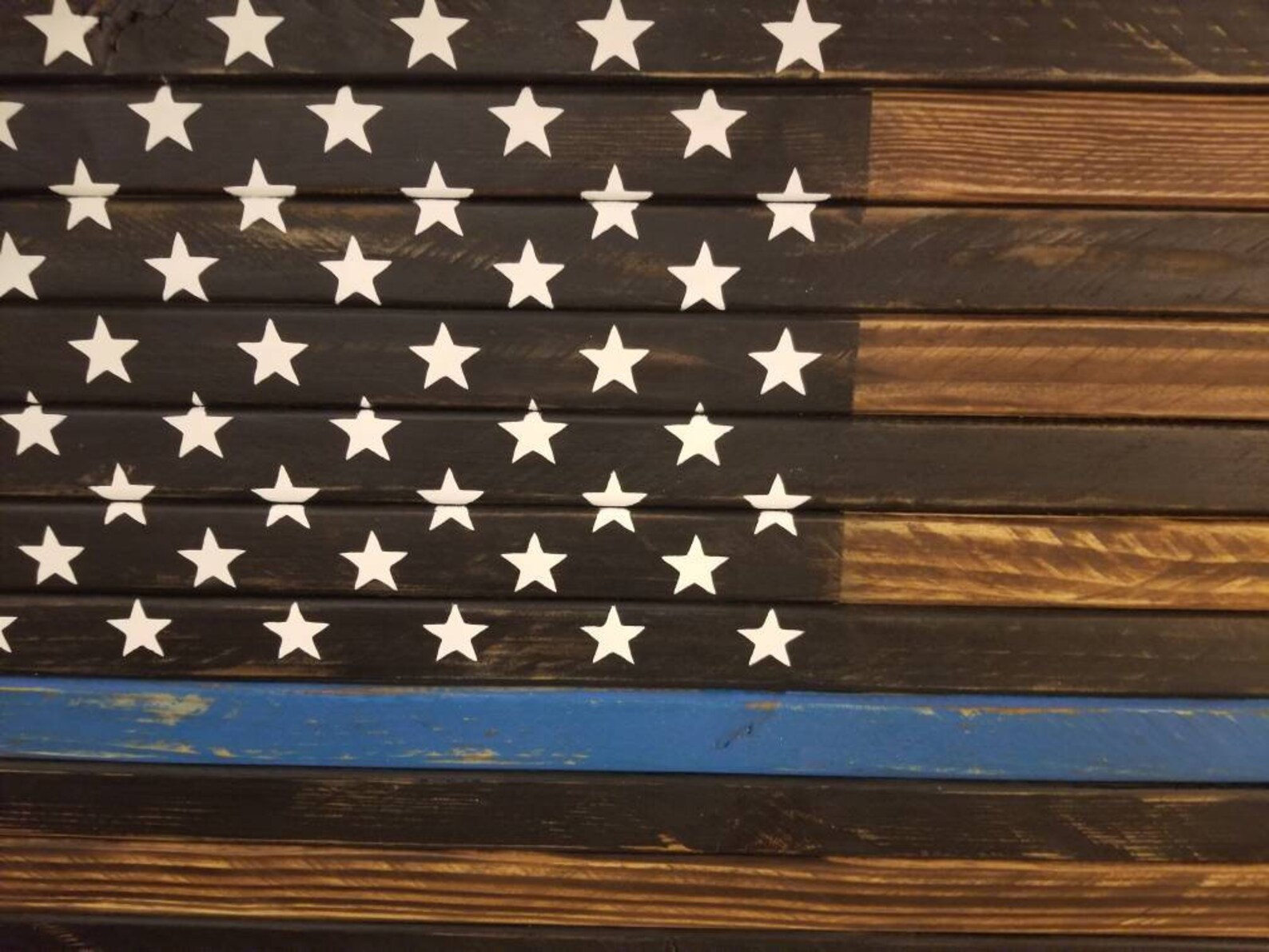 Thin Blue Line Flag / Home Decor / Wall Hanging / Police Flag - Etsy