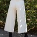 Organic Cotton Wide-leg TRIADIC Pants in Ecru - Etsy
