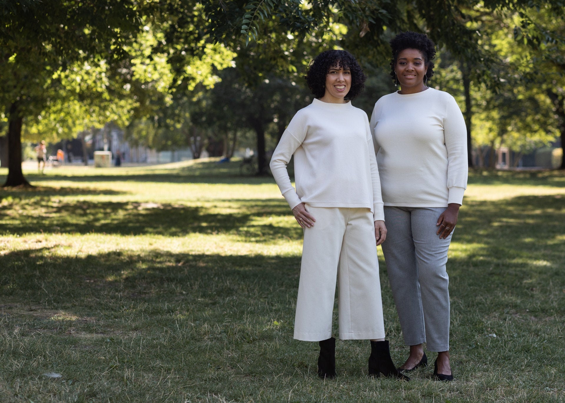 Organic Cotton Wide-leg TRIADIC Pants in Ecru - Etsy