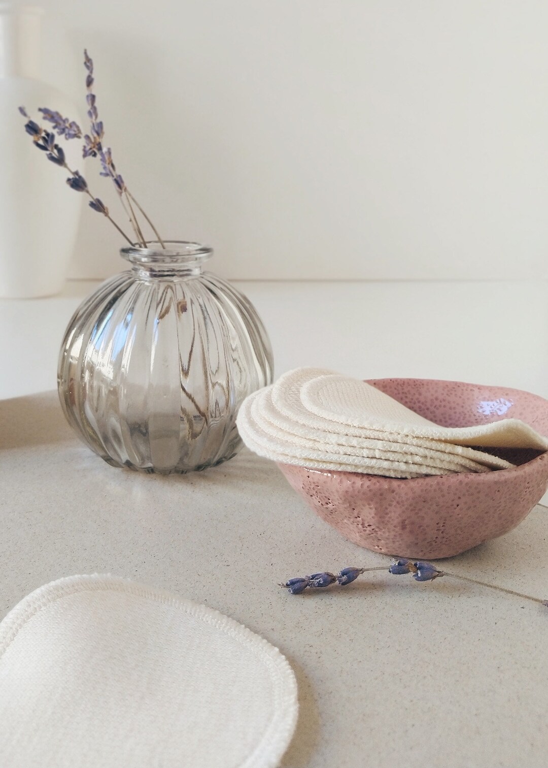 10 Organic Cotton Reusable Face Pads - Ivory - Etsy