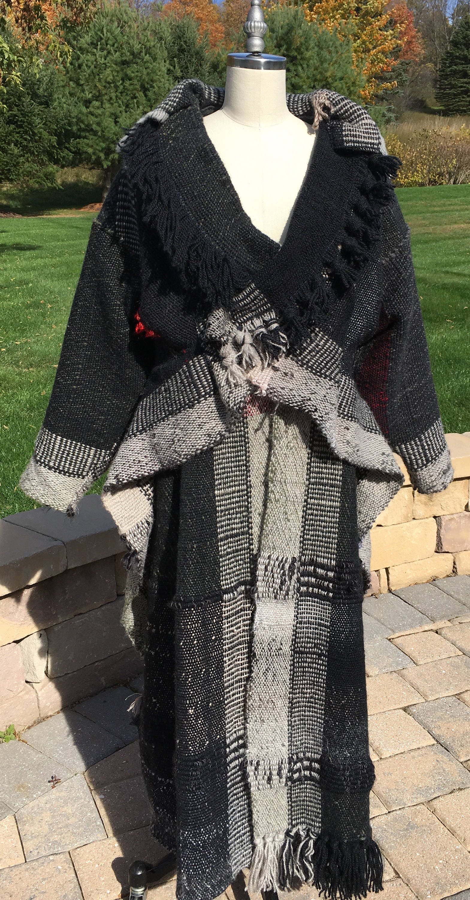 Handwoven Saori Wool Coat - Etsy