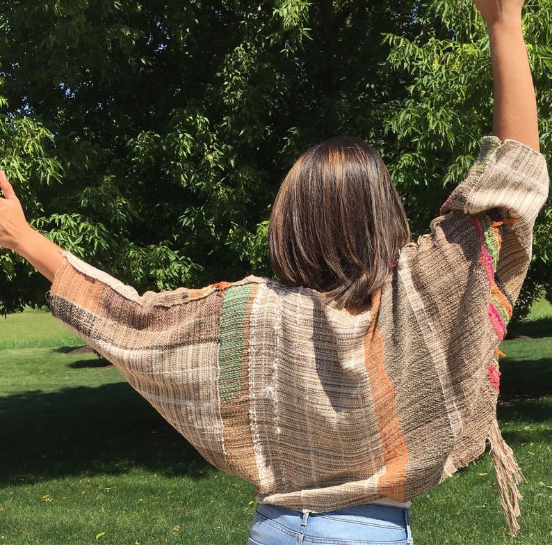 Saori Hand Woven Top - Etsy