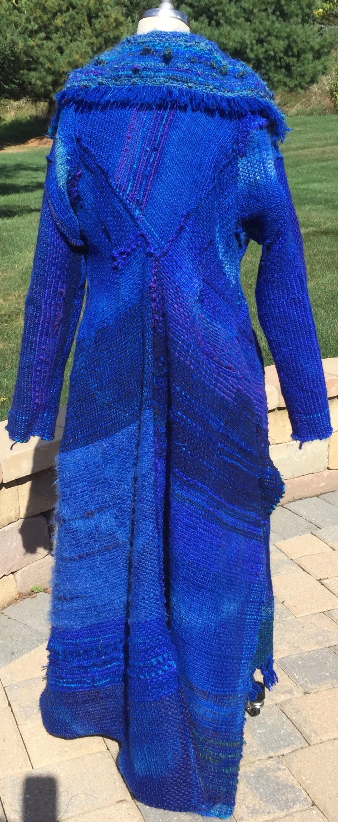 Handwoven Saori Full Length Coat - Etsy